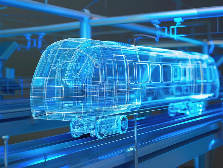 The Maglev Train Runs on the Track. Maglev Visualization with Augmented ...