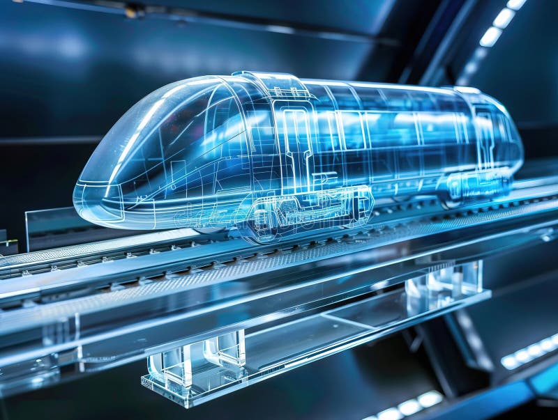 The Maglev Train Runs on the Track. Maglev Visualization with Augmented ...