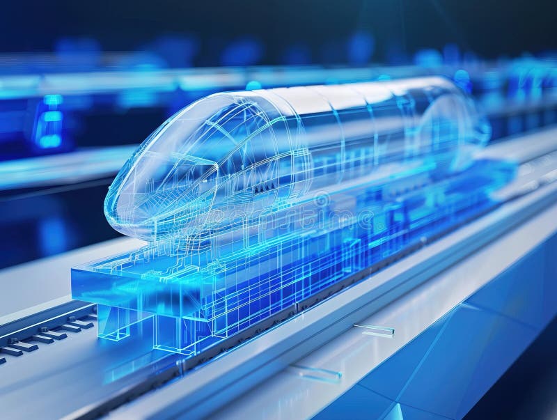 The Maglev Train Runs on the Track. Maglev Visualization with Augmented ...