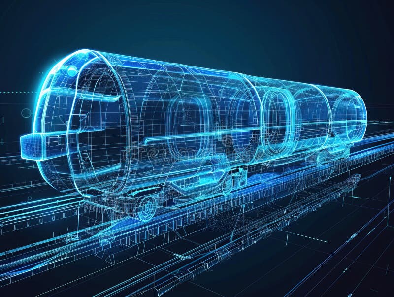 The Maglev Train Runs on the Track. Maglev Visualization with Augmented ...