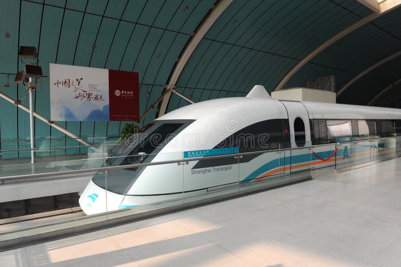 Maglev Train In Shanghai China Editorial Stock Image - Image of high ...