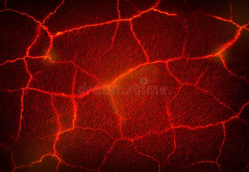 The Red Crack Abstract for Background Stock Photo - Image of eruption ...