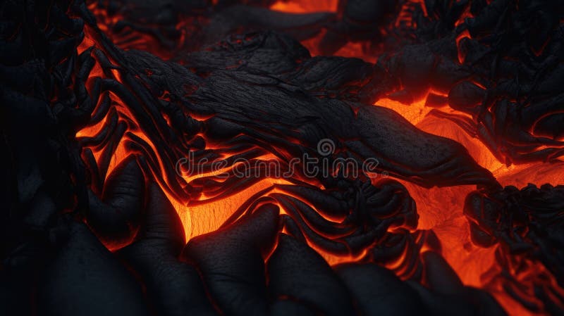 Magma Close-up, Lava and Magma Texture Stock Photo - Image of flowing ...
