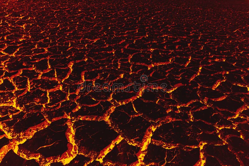 Magma Is Full Of Lava, Lava Ground Background, Global Warming Stock ...
