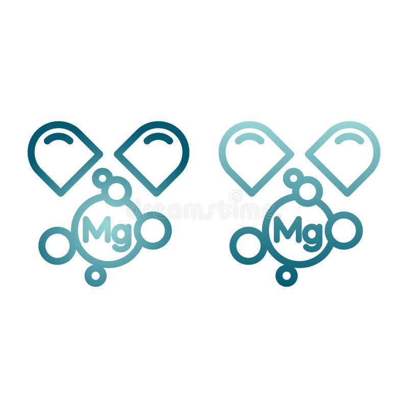 Magnesium Capsules Pill Vector Icon Stock Vector - Illustration of ...