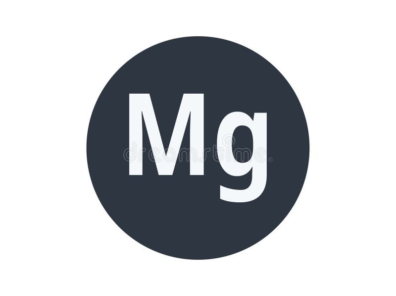 Magnesium Chemical Element in a Circle. Vector Illustration Stock ...