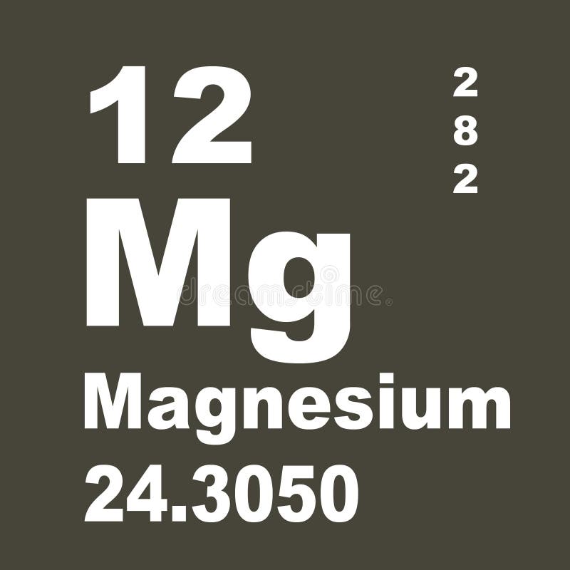 Periodic Table of Elements: Magnesium Stock Illustration - Illustration ...