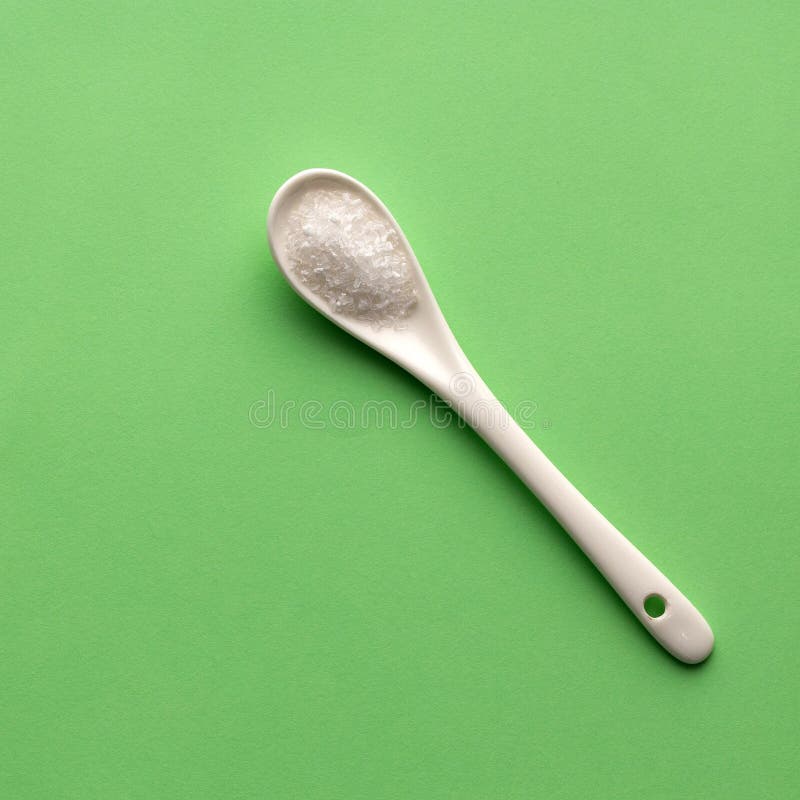 Magnesium Chloride in Spoon - Chemical Component Stock Photo - Image of ...