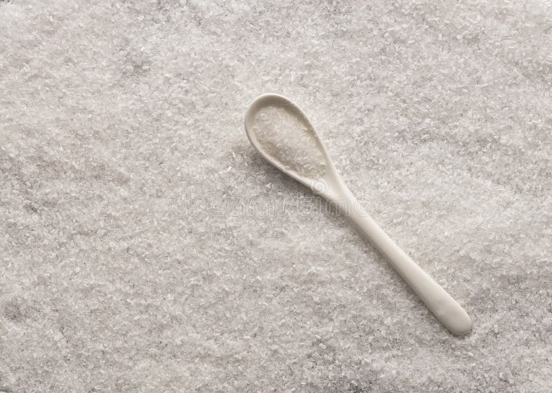 Magnesium Chloride in Spoon - Chemical Component Stock Image - Image of ...