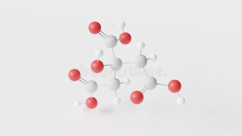 Magnesium Citrate Molecule 3d, Molecular Structure, Ball and Stick ...