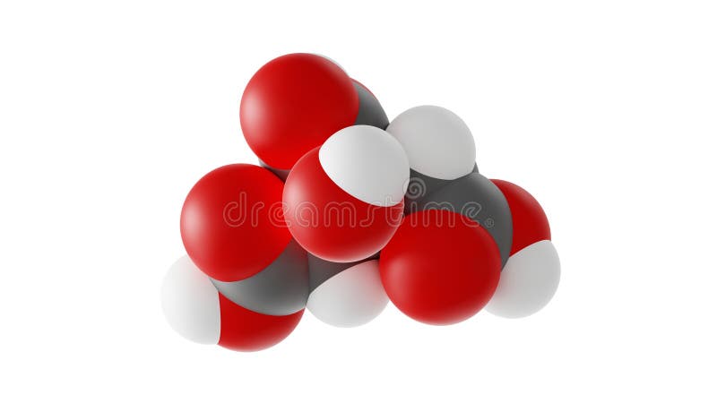 Magnesium Citrate Molecule, E345, Molecular Structure, Isolated 3d ...