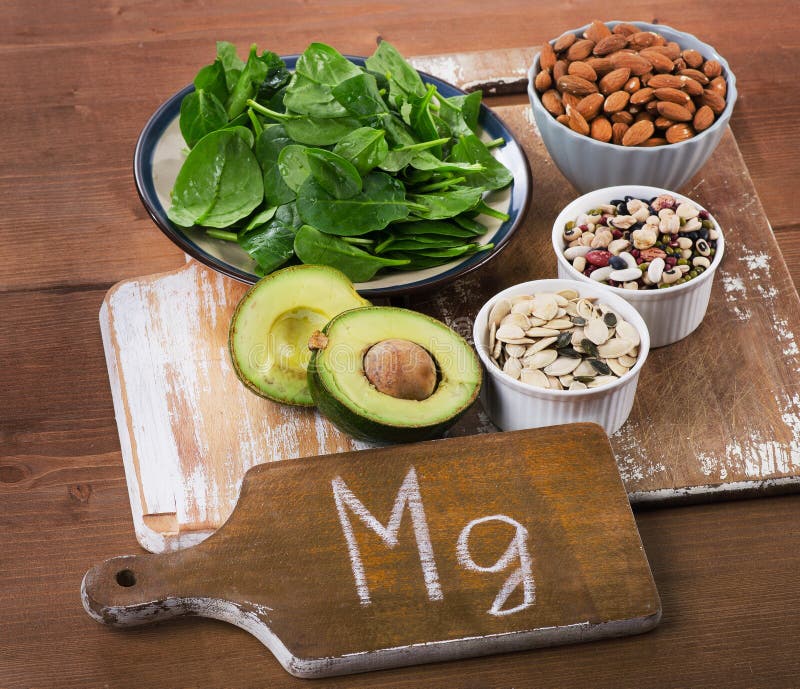 Magnesium Rich Foods stock image. Image of diet, spinach - 69507483