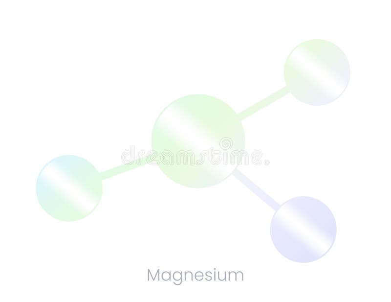 Magnesium Structure Icon with Gradient. Stock Vector - Illustration of educational, pictogram ...