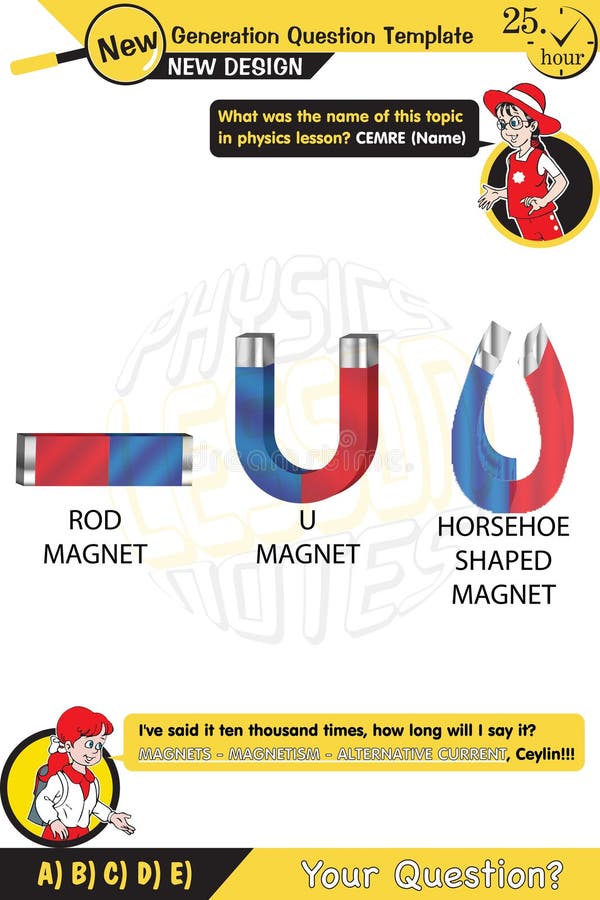 Physics, Magnets, Scientific Magnetic Field and Electromagnetism Vector ...