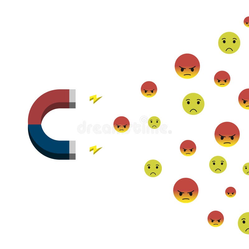 Magnet and Angry Customers Vector Illustration EPS10 Stock Vector ...