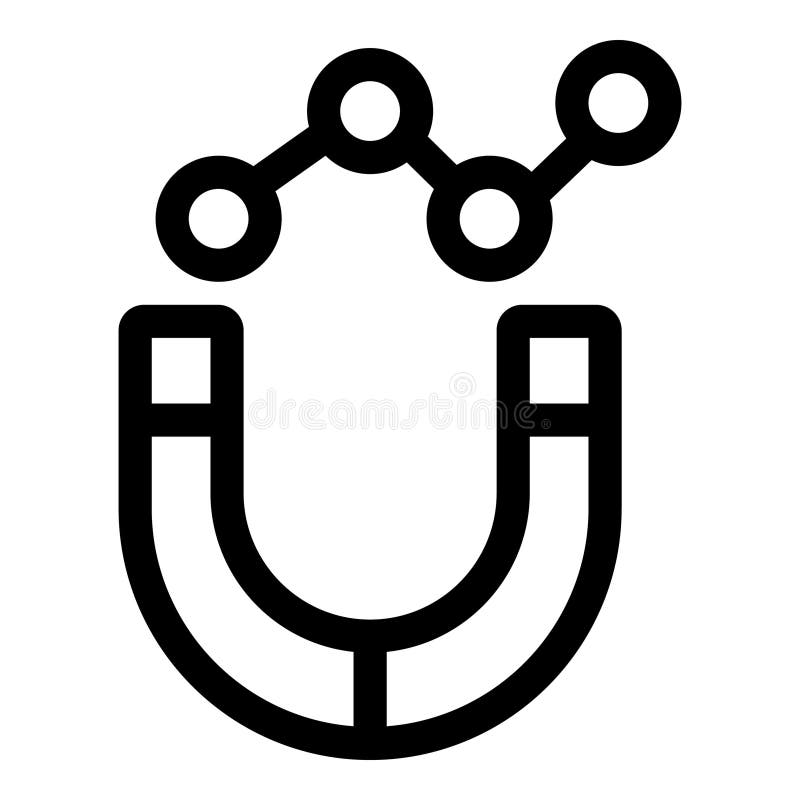 Magnet Attracting Connected Dots Representing Inbound Marketing ...