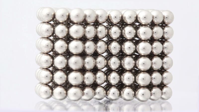 Magnet Balls in Prismatic Wave Structure with Stock Video - Video of ...