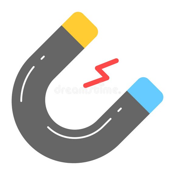 Magnet with Bolt, Vector Design of Attraction Stock Vector ...