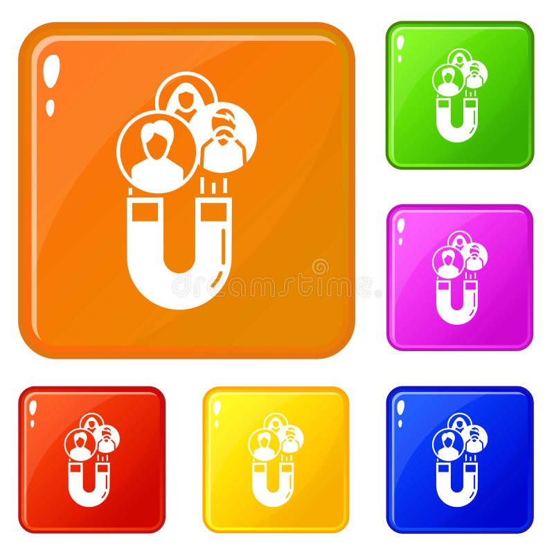 Magnet Client Retention Icon, Simple Style Stock Vector - Illustration ...