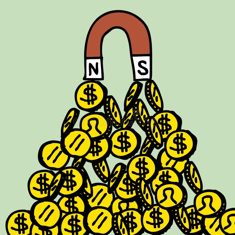 Magnet Coins stock vector. Illustration of horseshoe - 32402509