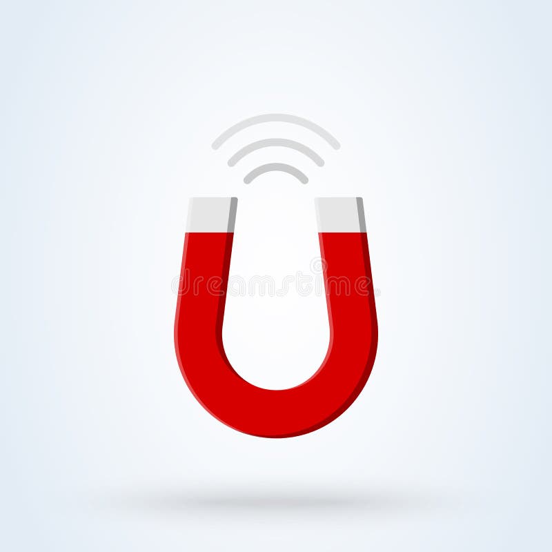 Magnet Flat Design. Simple Vector Modern Icon Illustration Stock Vector ...