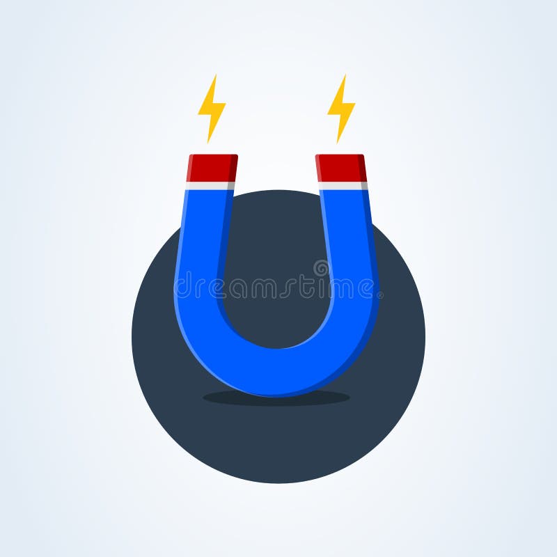 Magnet Flat Design. Simple Vector Modern Icon Illustration Stock Vector ...