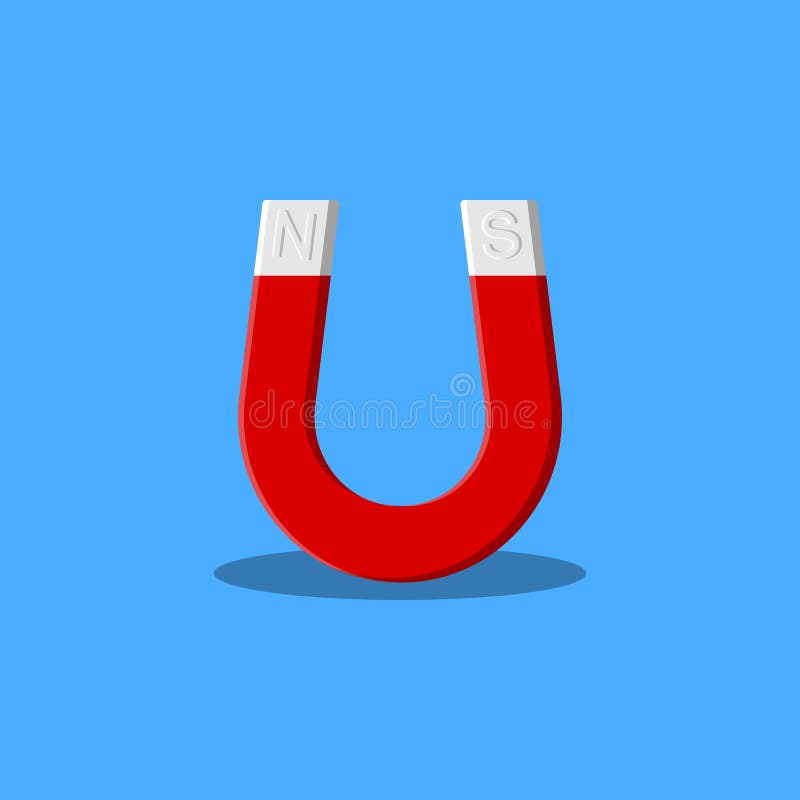 Magnet Flat Design. Simple Vector Modern Icon Illustration Stock Vector ...
