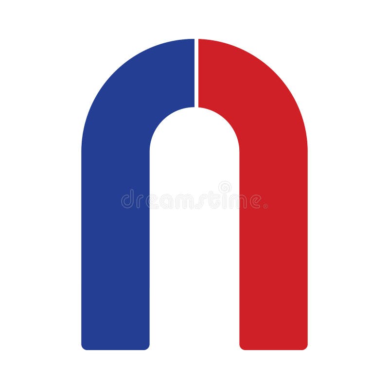 Magnet icon, simple style stock vector. Illustration of ...