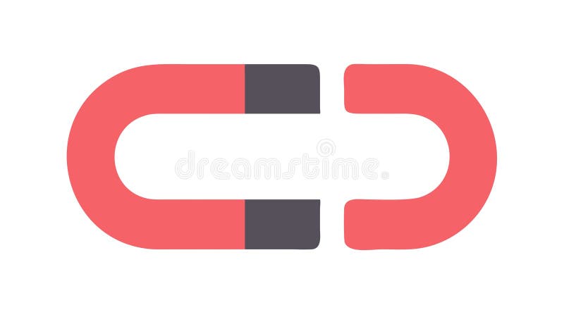 Magnet Icon. Flat Vector Science and Physics Graphic Element Symbol, Vector Design Generative AI ...