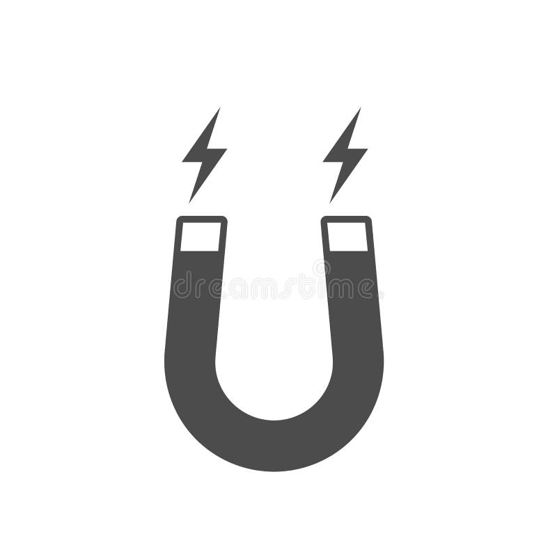 Magnet icon, simple style stock vector. Illustration of ...