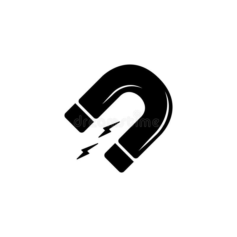 Magnet Icon Logo Template, Magnet Design Element Stock Vector ...