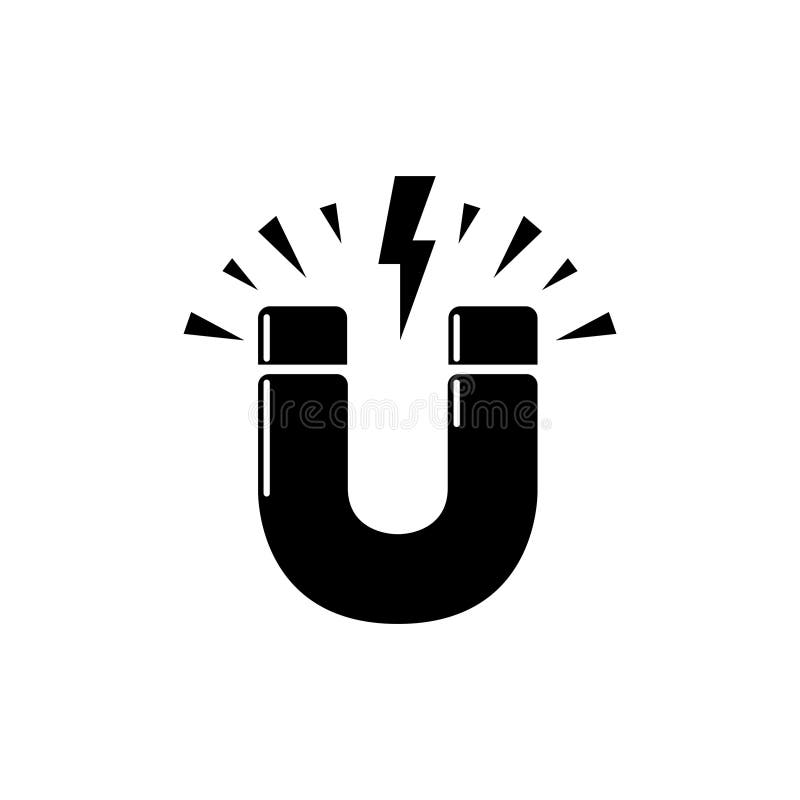 Magnet Icon Logo Template, Magnet Design Element Stock Vector ...