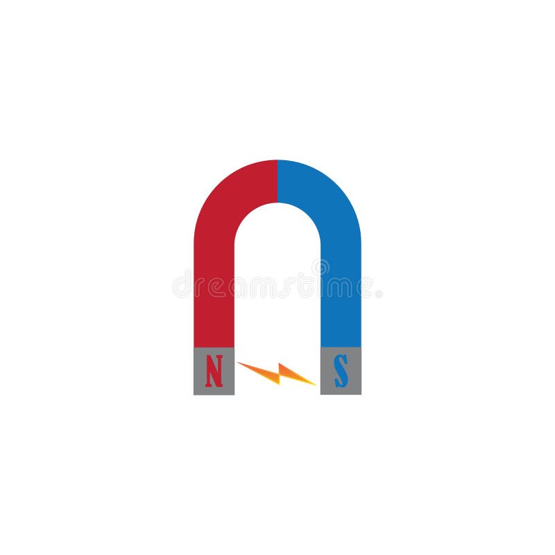 Magnet Icon Logo Icon Vector Stock Illustration - Illustration of force ...
