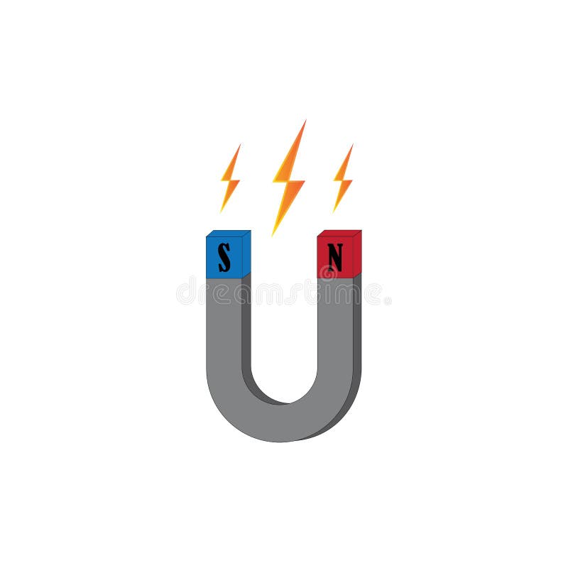 Magnet Icon Logo Icon Vector Stock Vector - Illustration of magnet ...