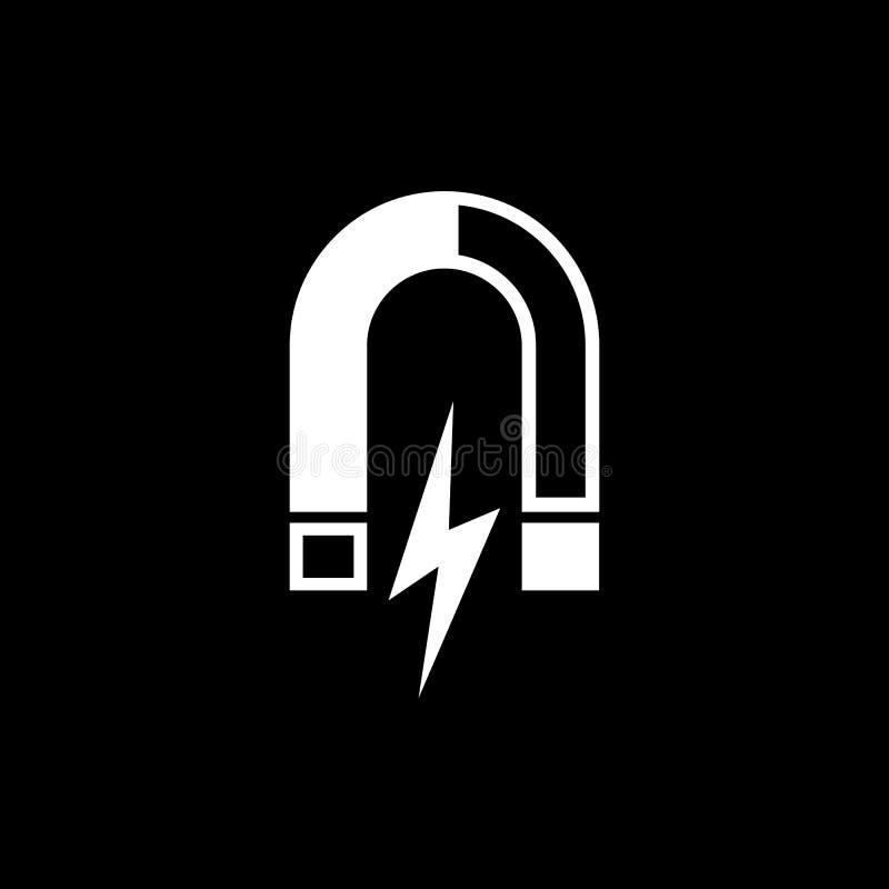 Magnet Icon. Magnetic and Attract, Physics Symbol. Flat Design. Stock ...