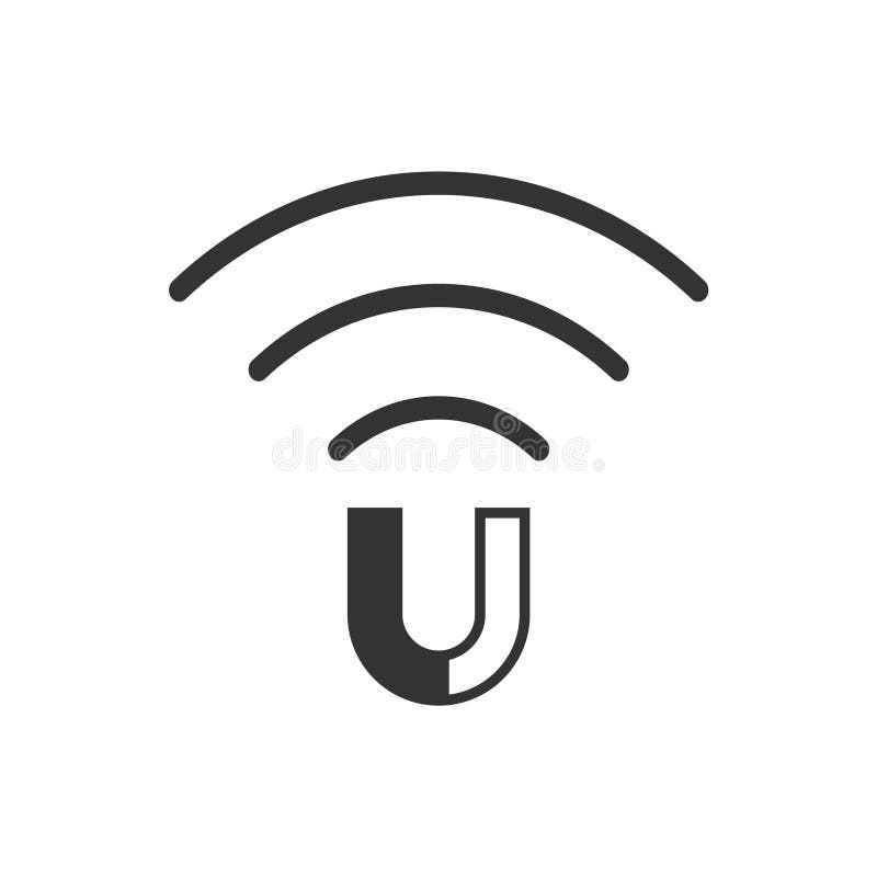 Magnet Icon with a Magnetization Sign. Magnetic Field Stock Vector ...