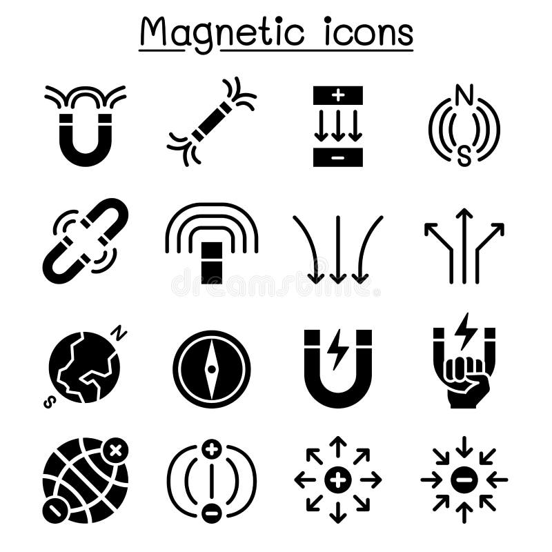Physics icon set stock vector. Illustration of innovation - 120113513