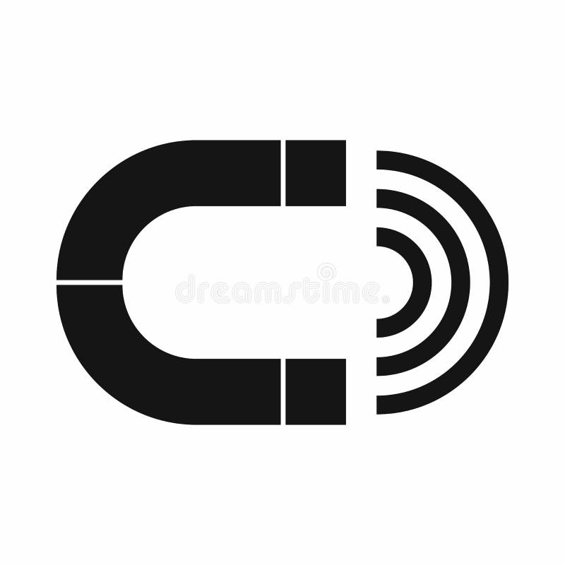 Simple electromagnet stock vector. Illustration of graphic - 35501769