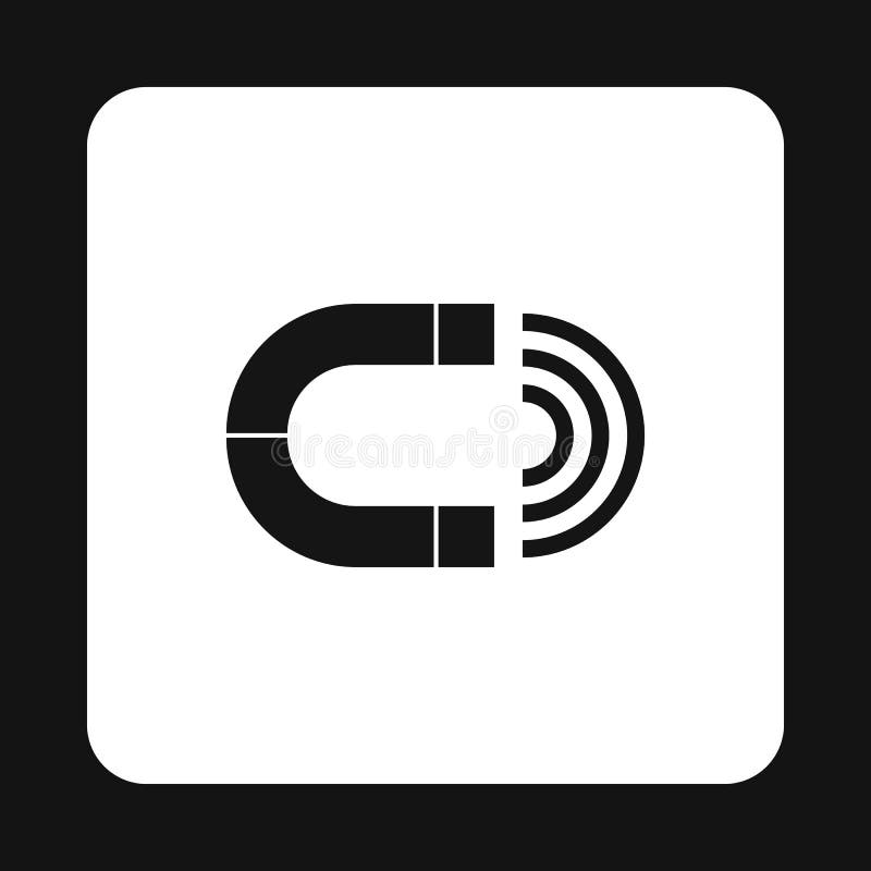 Magnet icon, simple style stock vector. Illustration of ...