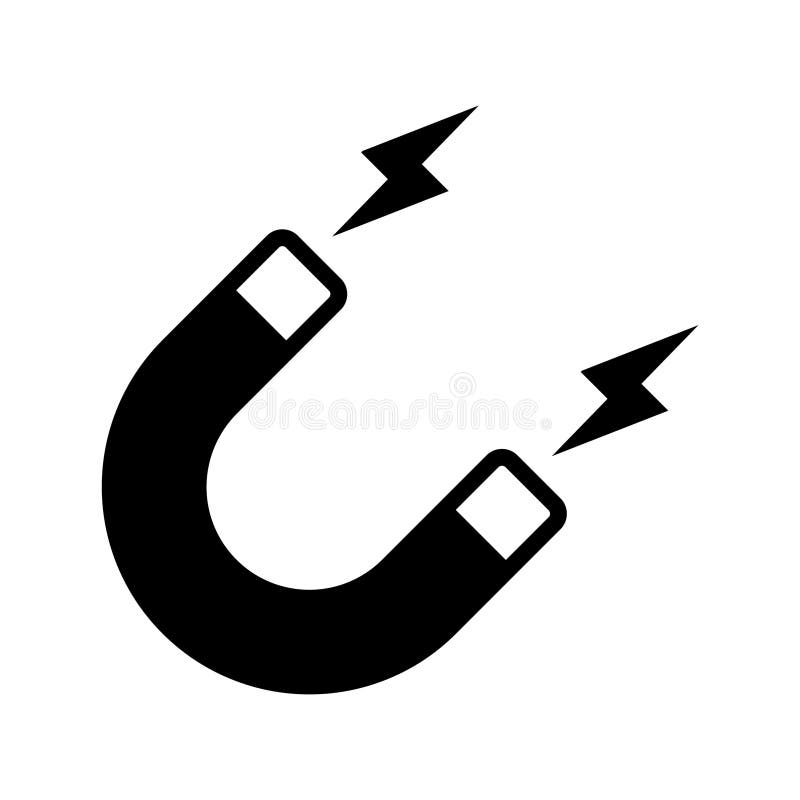 Magnet icon. stock vector. Illustration of sign, power - 373103825