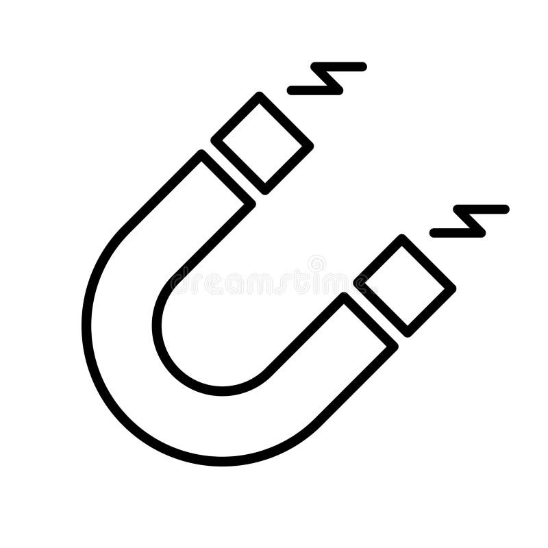 Magnet icon, simple style stock vector. Illustration of ...