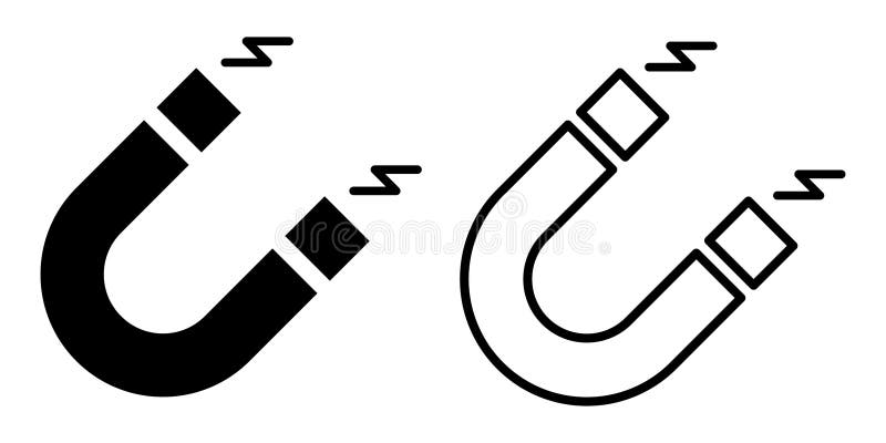Magnet icon, simple style stock vector. Illustration of ...