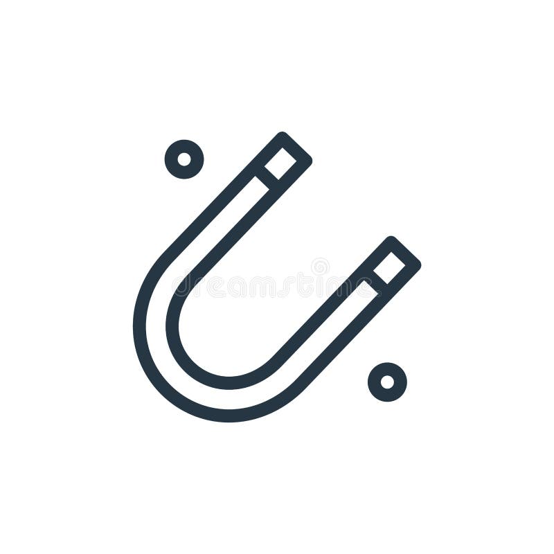 Magnet Icon Vector from Engineering Concept. Thin Line Illustration of ...