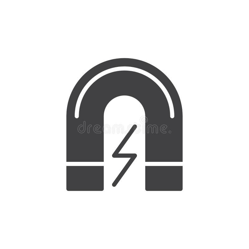 Magnet Icon , Solid Logo Illustration, Pictogram Isolated Stock ...