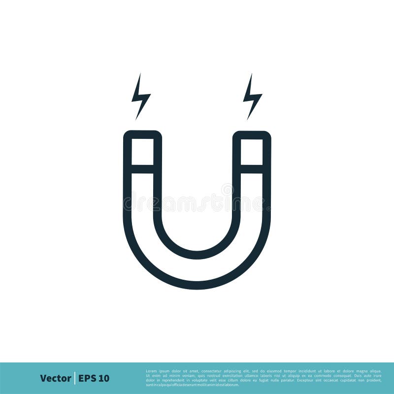 Magnet Icon Vector Logo Template Illustration Design. Vector EPS 10 ...