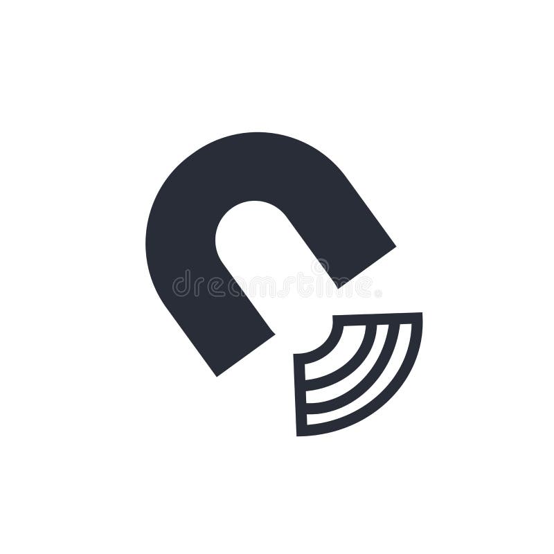 Magnet Icon Vector Sign and Symbol Isolated on White Background, Magnet ...