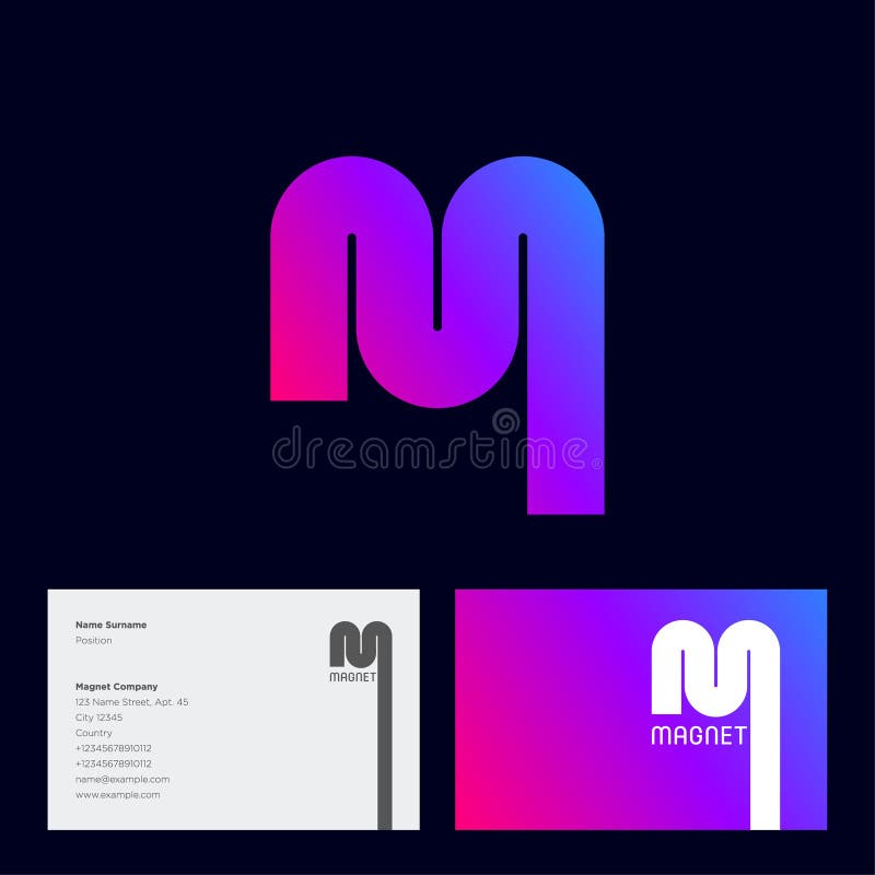 Magnet Logo. M Gradient Monogram. this Logo Can Be Used for Business ...