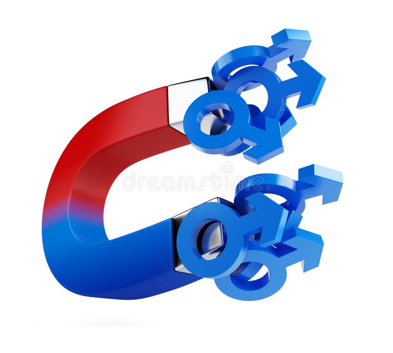 Magnet for men stock illustration. Illustration of metal - 19404263