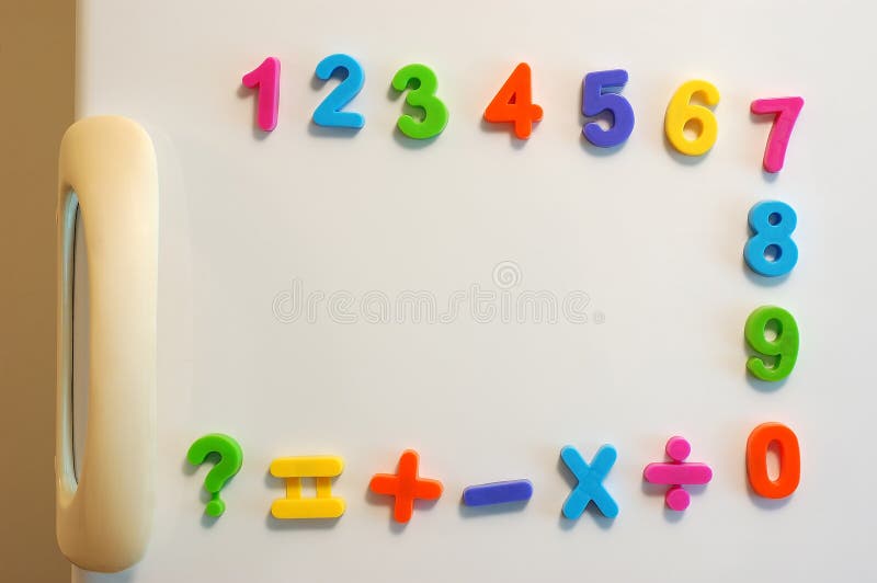 Magnet numbers stock image. Image of calculate, exercise - 529373