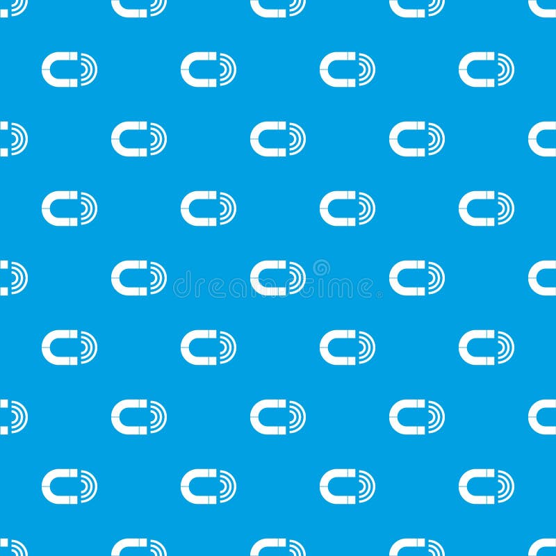 Magnet Pattern Seamless Blue Stock Vector - Illustration of ...
